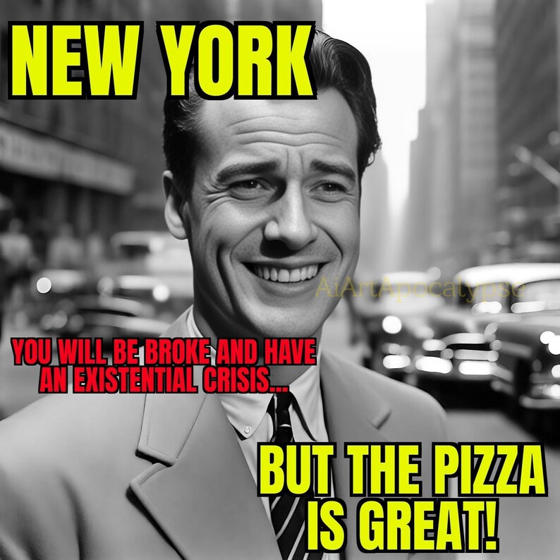 1950s Retro New York Ad - Etsy