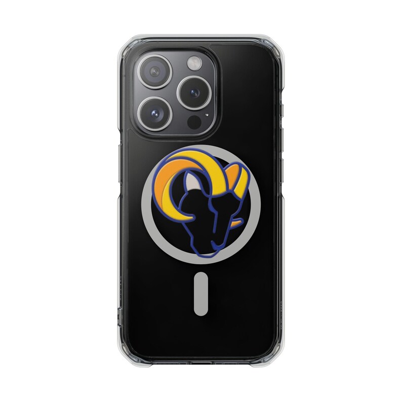 Football Team Magnetic Clear Impact iPhone Case, Rams iPhone Cover, NFL ...