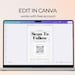 Social Media QR Code Sign Template: Scan to Follow (canva Editable ...