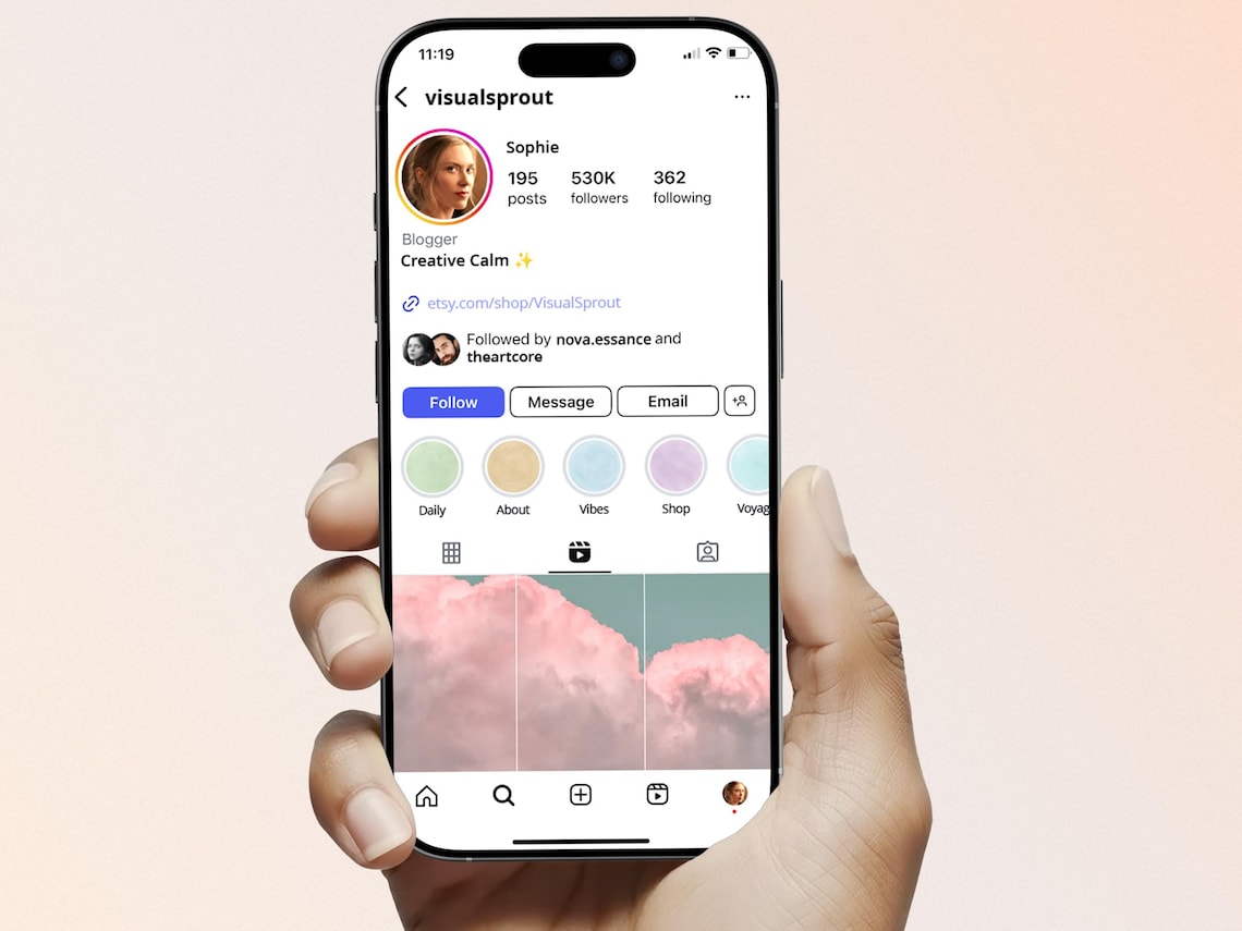 Dusty Pastel Instagram Highlight Covers: Watercolor Story Icons ...