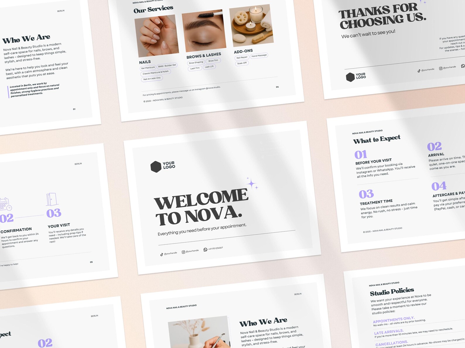 Welcome Kit Template for Small Business – Editable Client Brochure ...