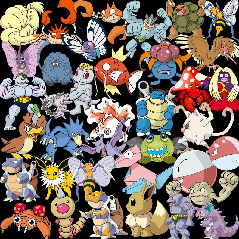 1700 Pokemon Designs Bundle Layered SVG Files Unique Designs for Cricut ...