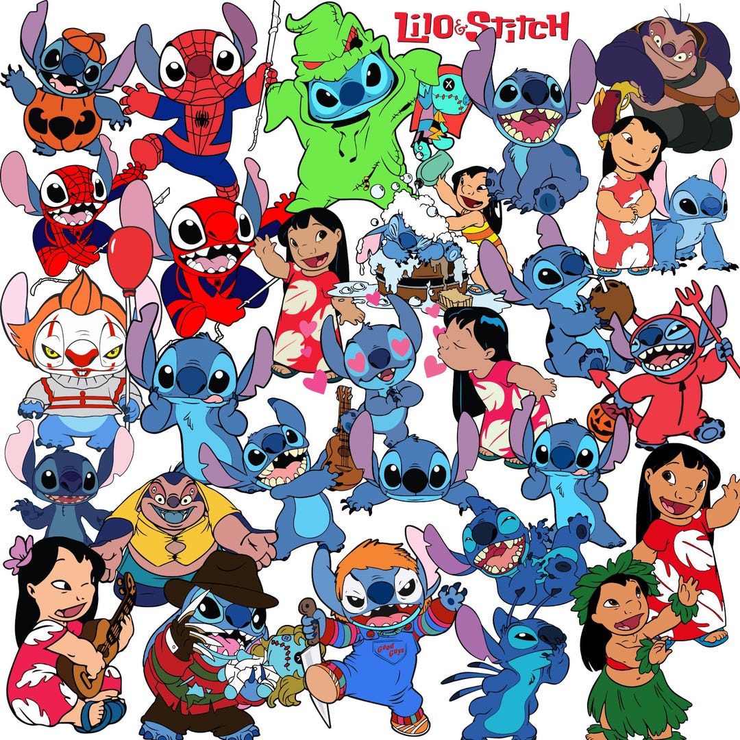 1350+ Stitch Svg, Stitch Bundle, Stitch Clipart, Stitch Png, Lilo and ...