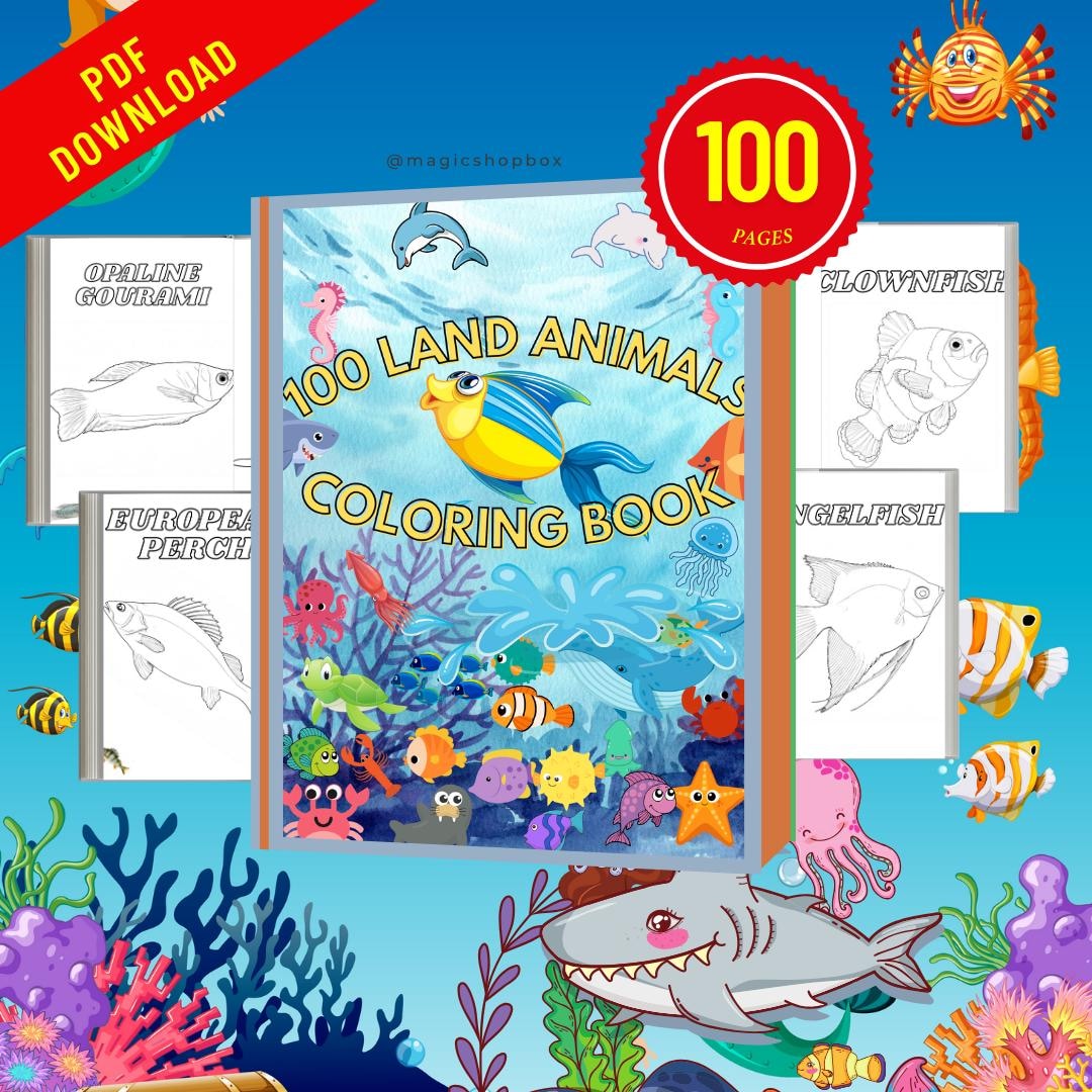 100 A–Z Water Animals Alphabet Printable | Aquatic Creatures Flashcards ...