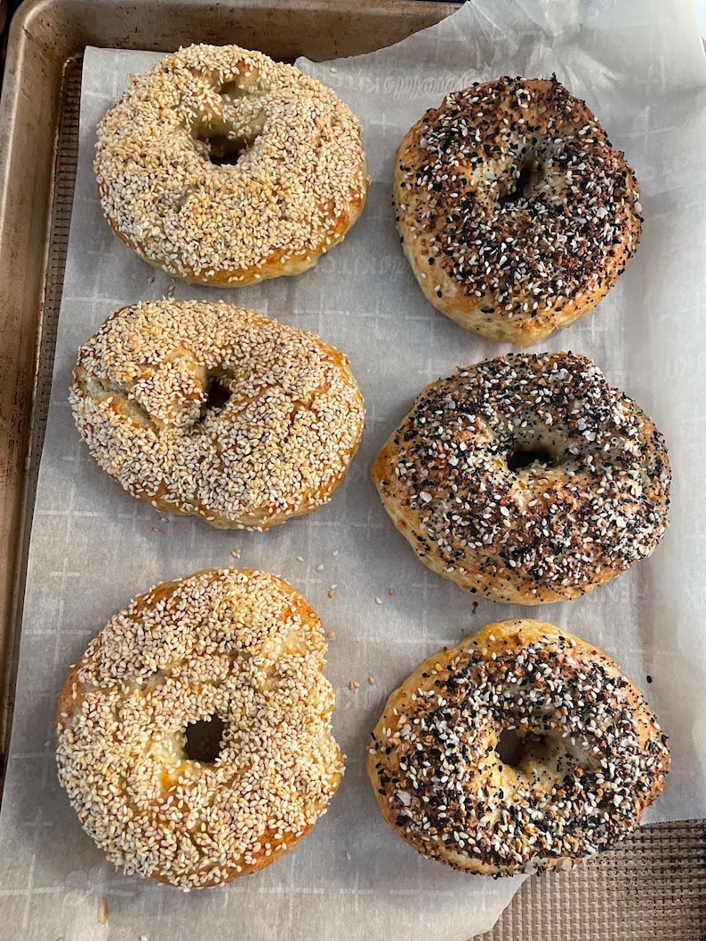 Sourdough Bagels: Variety Mix (12) - Etsy