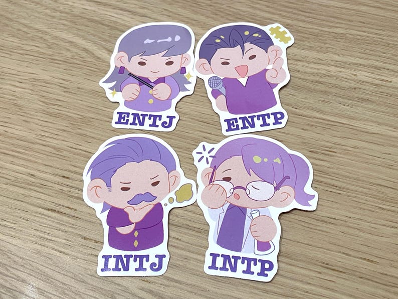 MBTI Charms & Stickers - Etsy