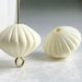 Vintage Lucite Ivory Etched Opaque Fluted Saucer Beads Matte 14mm (12 ...