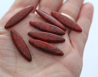 Red and black stone | Etsy