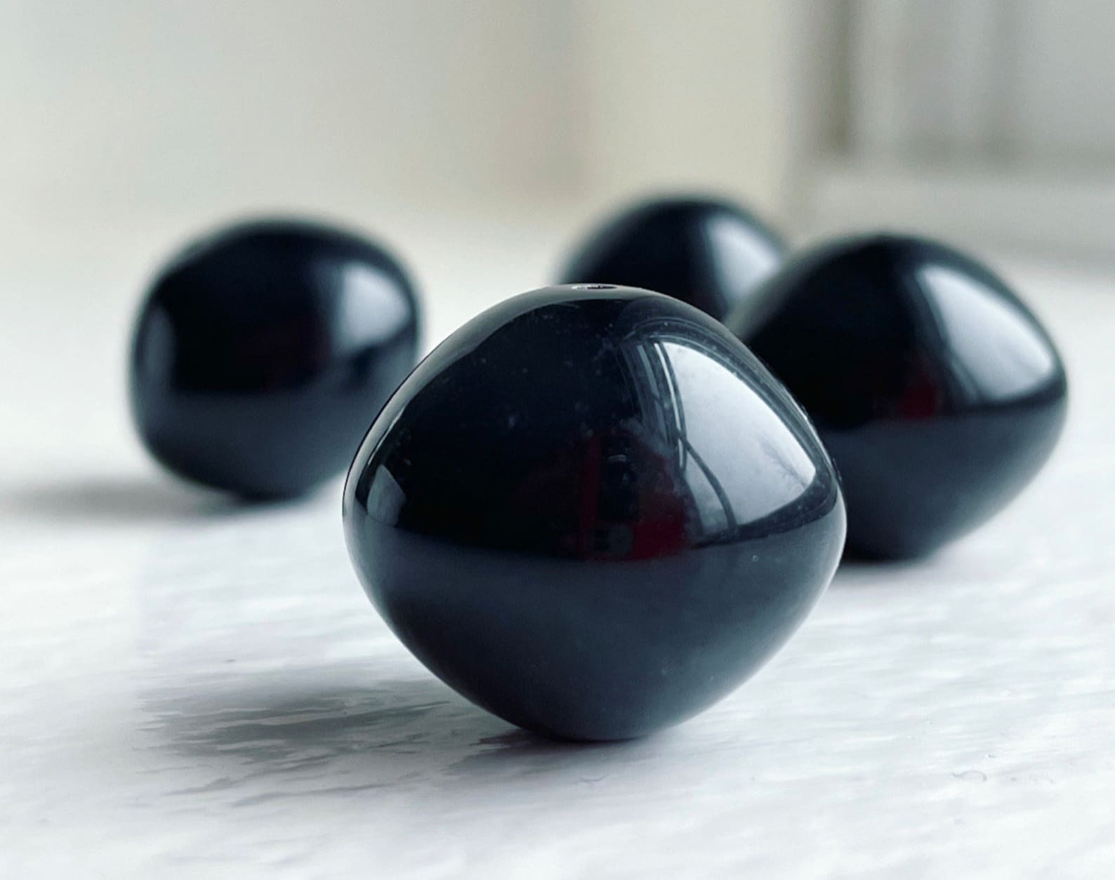 Vintage Chunky Black Lucite Bicone Beads 20mm (8) - Etsy