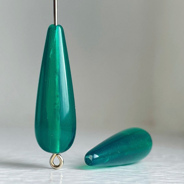 Green Teardrop - Etsy