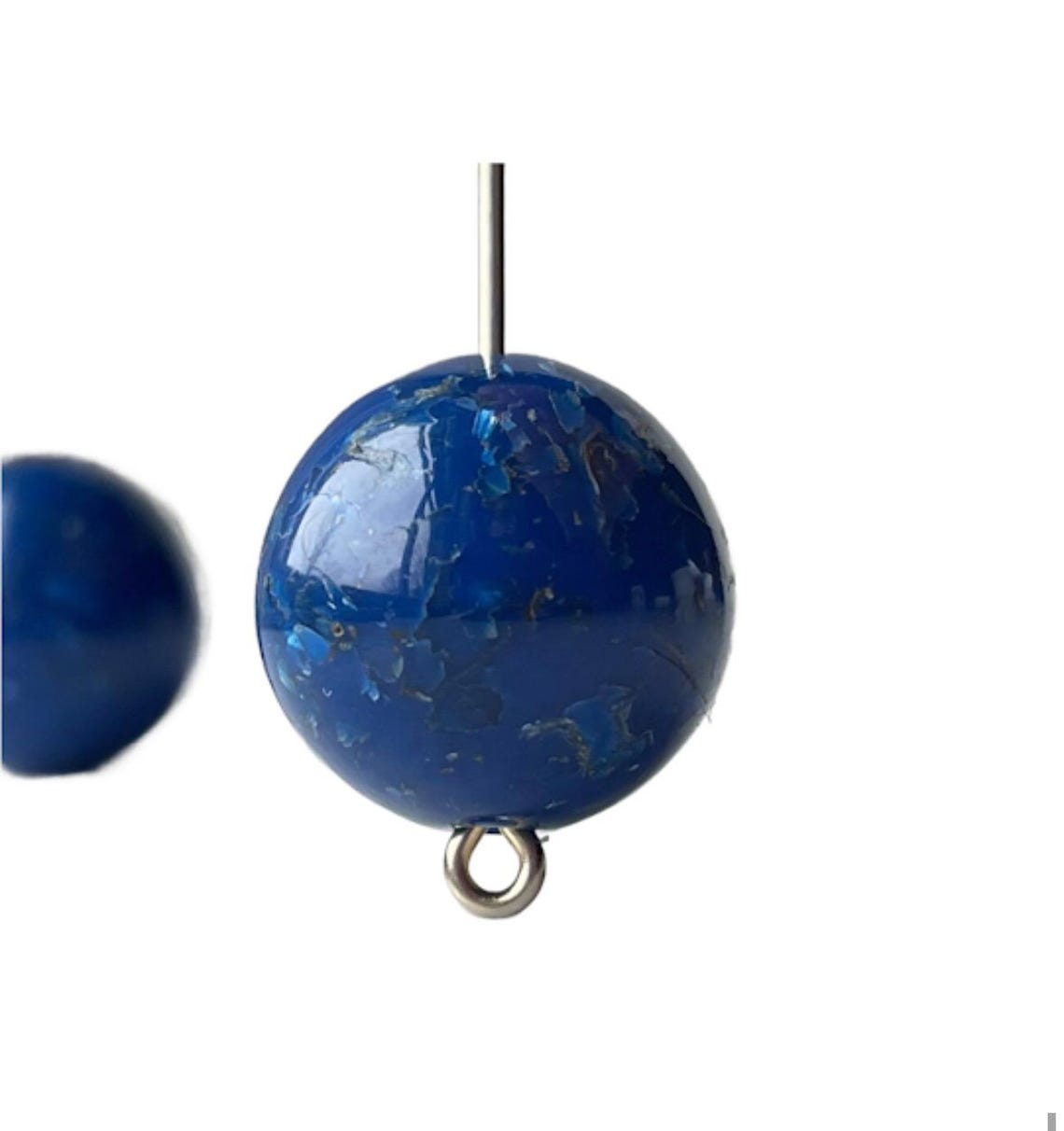 Vintage Blue Pitted Granite Round Lucite Beads Organic 16mm (10) - Etsy