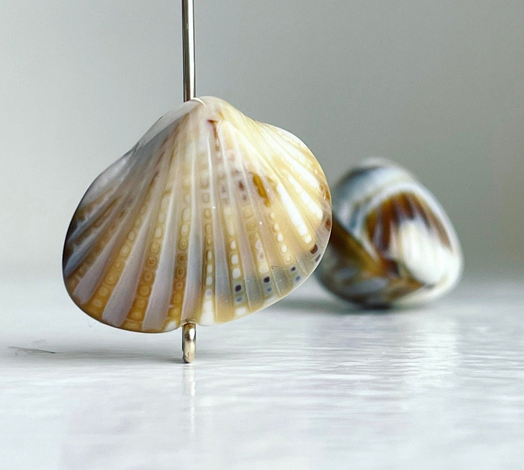 Marbled Tan Ivory Fluted Acrylic Shell Beads Clamshell 21mm (10) - Etsy