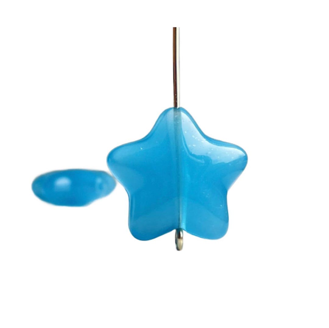 Blue Semi-translucent Acrylic Star Beads 20mm (12) - Etsy