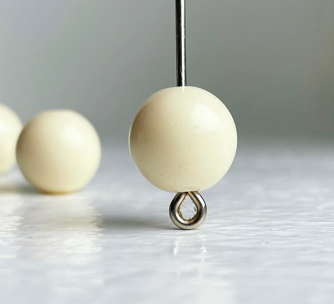Vintage Lucite Ivory Cream Opaque Round Beads 10mm (20) - Etsy