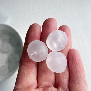 Vintage Crystal Lucite Matte Frosted Bicone Beads 19mm 8 | Etsy