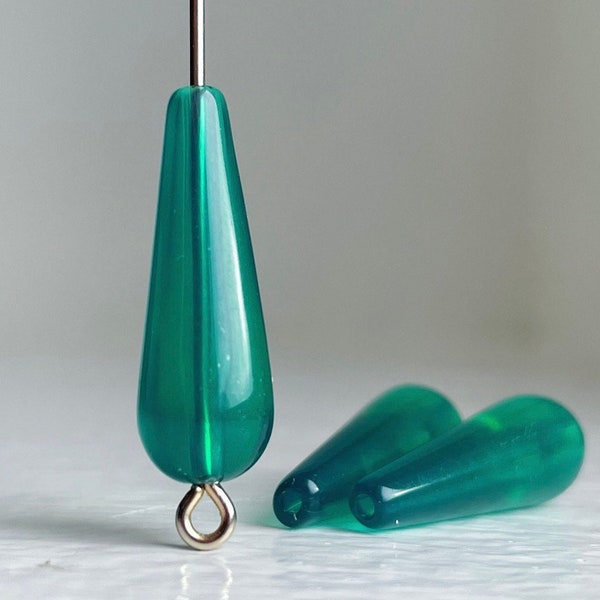 Green Teardrop - Etsy