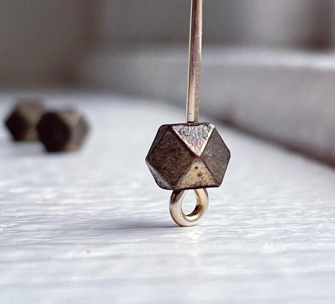 Vintage Brass Aged Beveled Hex Beads Bronze Finish 5mm (16) - Etsy