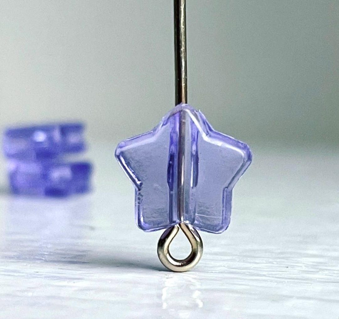 Vintage Purple Translucent Acrylic Star Beads 9mm (20) - Etsy
