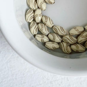 Oval Ivory Gold Carved Acrylic Beads Etched 13mm (25) - Etsy