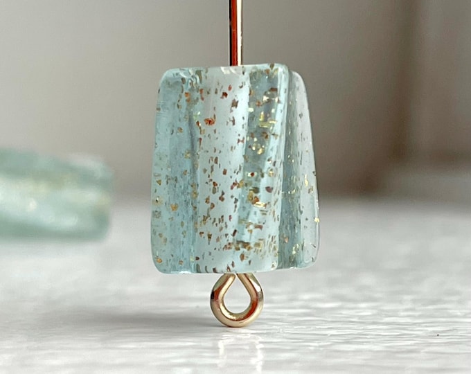 Vintage Pale Blue Resin Glitter Rectangle Twist Beads 12mm (12) - Etsy