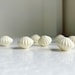 Vintage Lucite Ivory Etched Opaque Fluted Saucer Beads Matte 14mm (12 ...