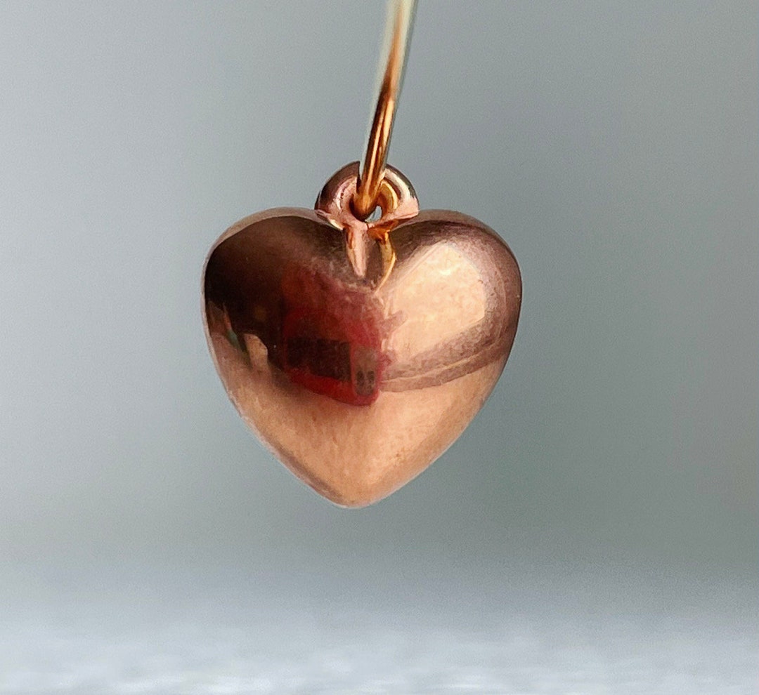Vintage Copper Heart Charms Beads Drops 12mm (8) - Etsy