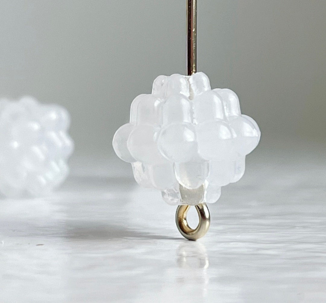 Milky Crystal Bumpy Round Acrylic Beads 12mm 20 - Etsy