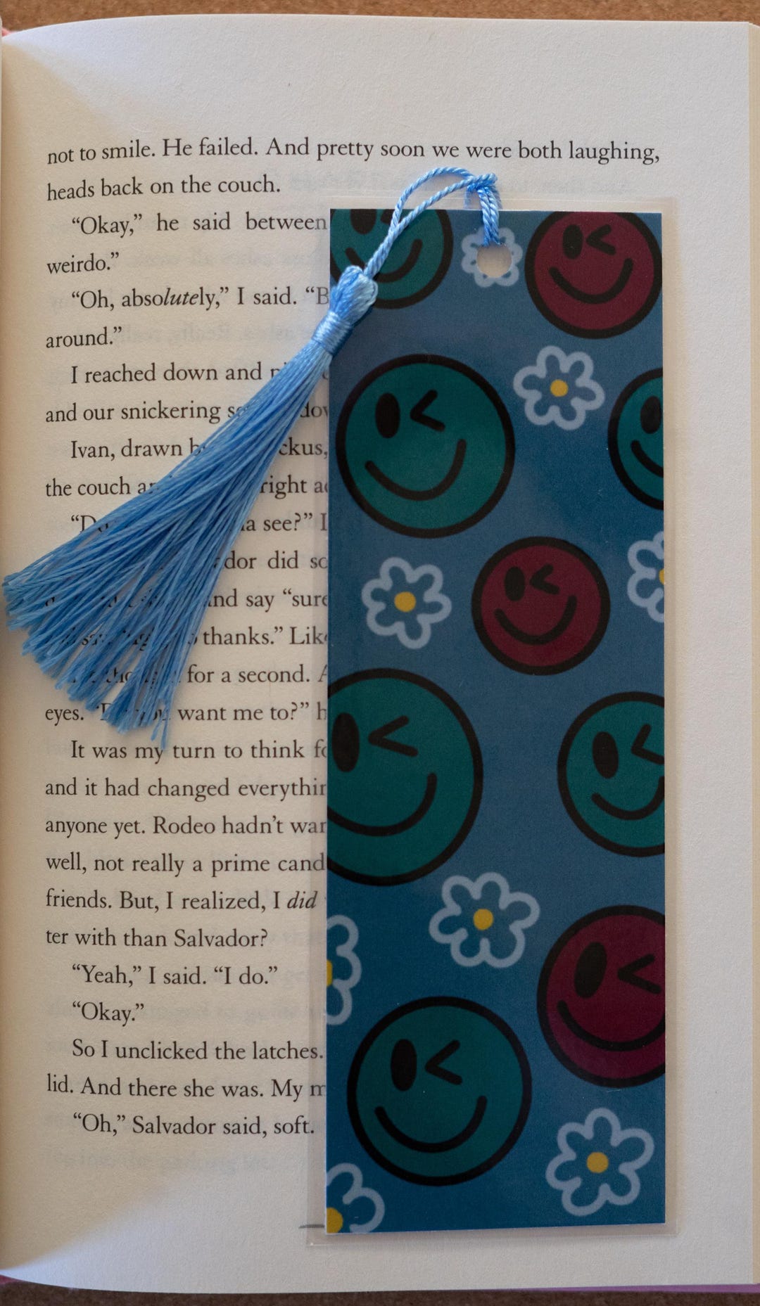 Wink Smiley Face Bookmark - Etsy