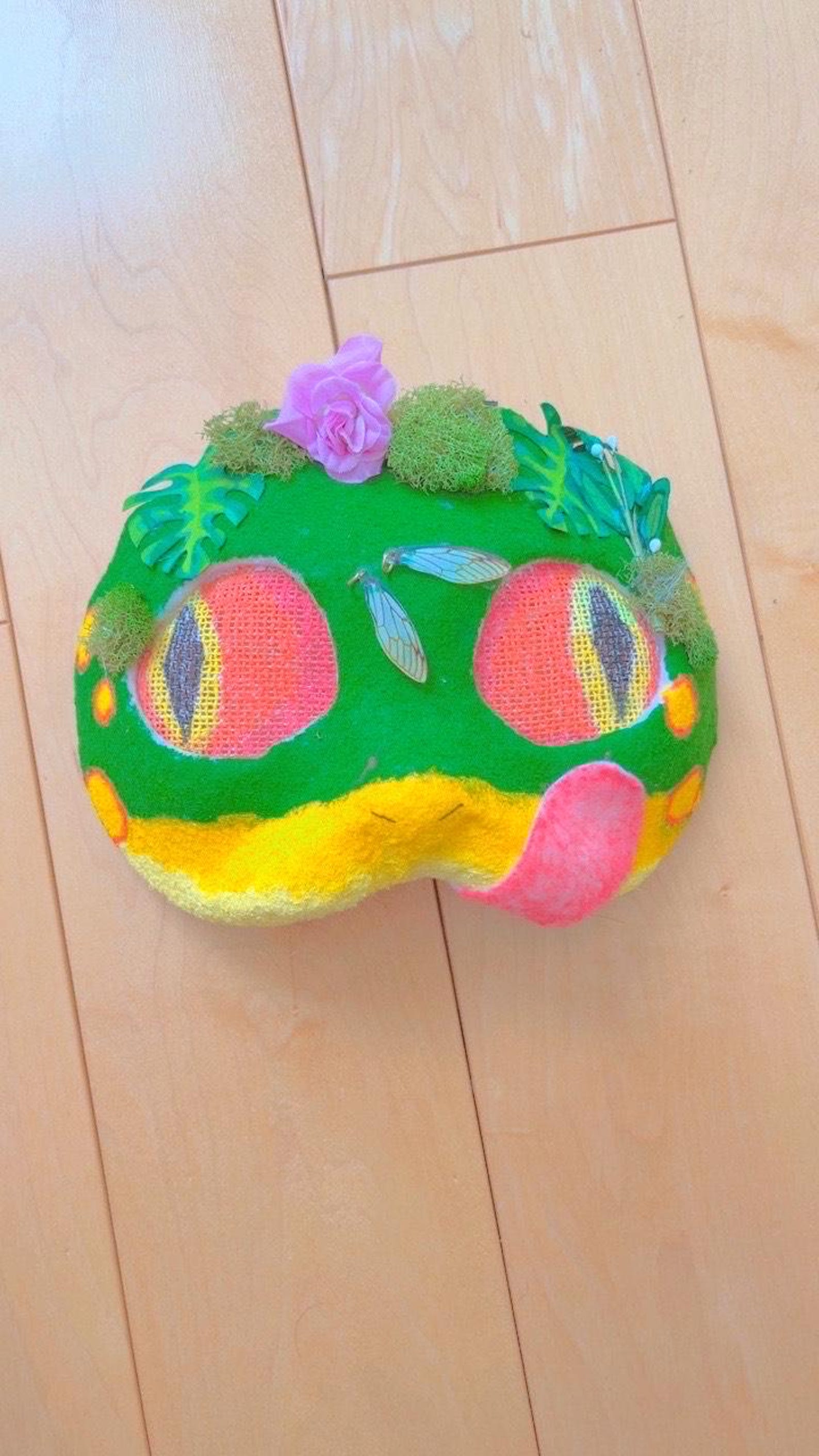 Kemono Big-eyed Tropical Neon Green Rainforest Therian Frog Mask - Etsy
