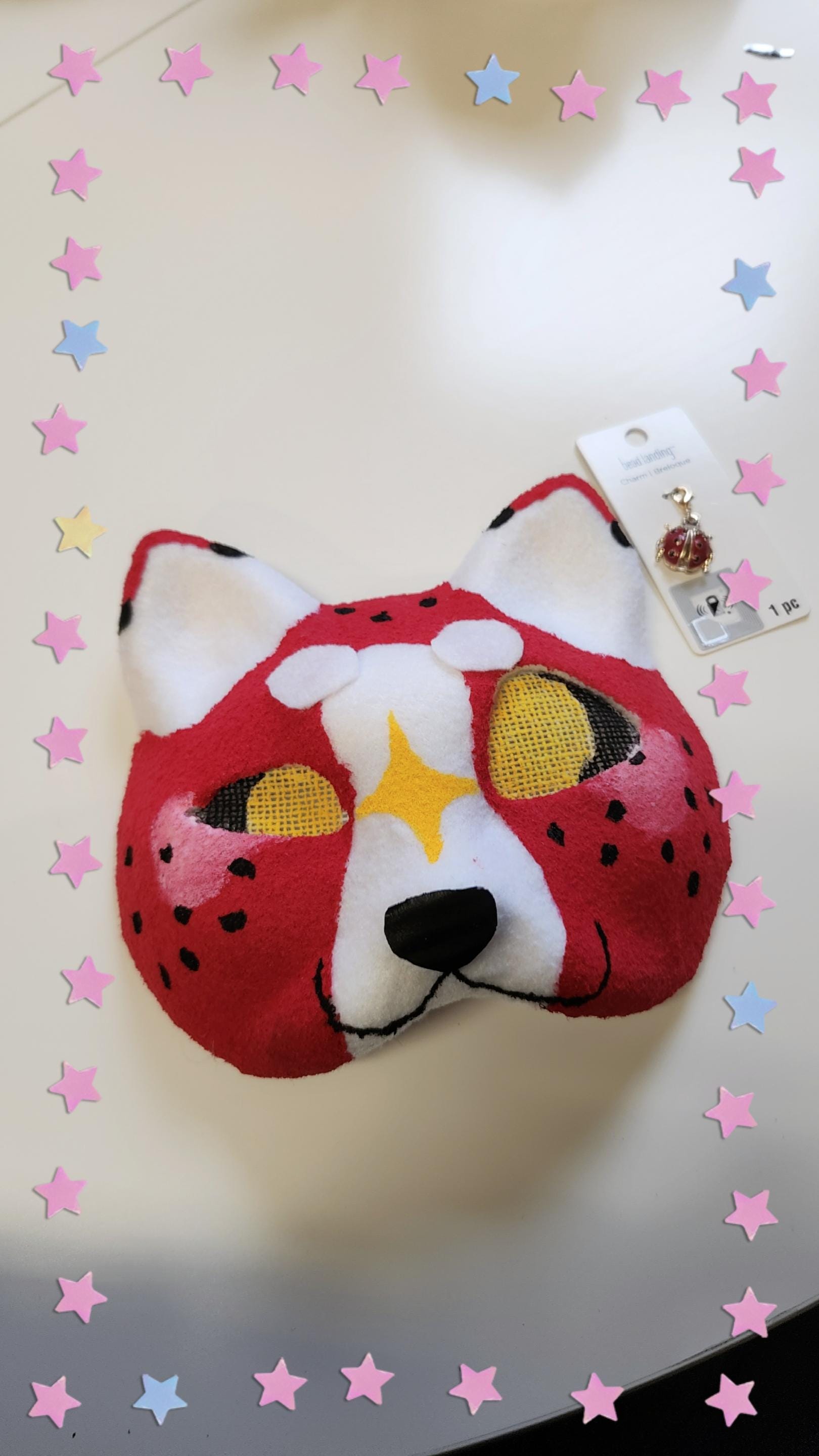 Ladybug Therian Cat Mask (COMES WITH CHARM!) - Etsy
