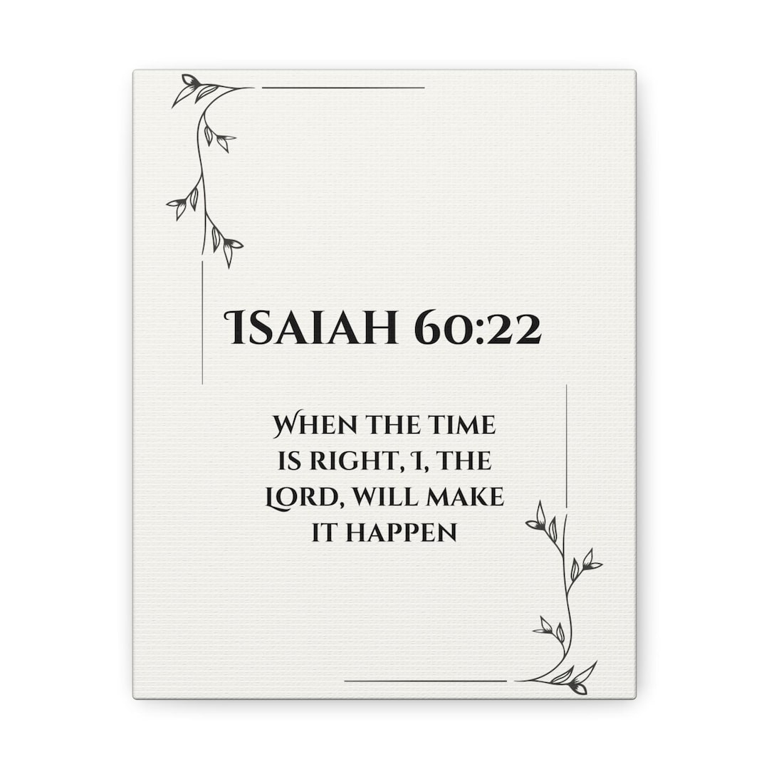 Isaiah 60:22, Bible Verse Wall Art, Christian Wall Art, Bible Verse ...
