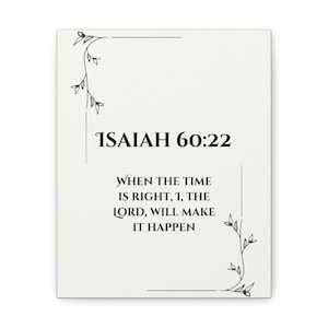 Isaiah 60:22, Bible Verse Wall Art, Christian Wall Art, Bible Verse ...