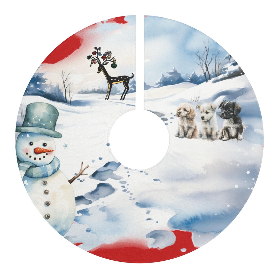 Snowman Christmas Tree Skirts, Christmas Tree Skirt, Tree Skirts, Snow ...
