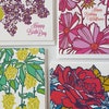 Assorted Botanical Birthday Card Set, Handmade Birthday Greeting Cards ...