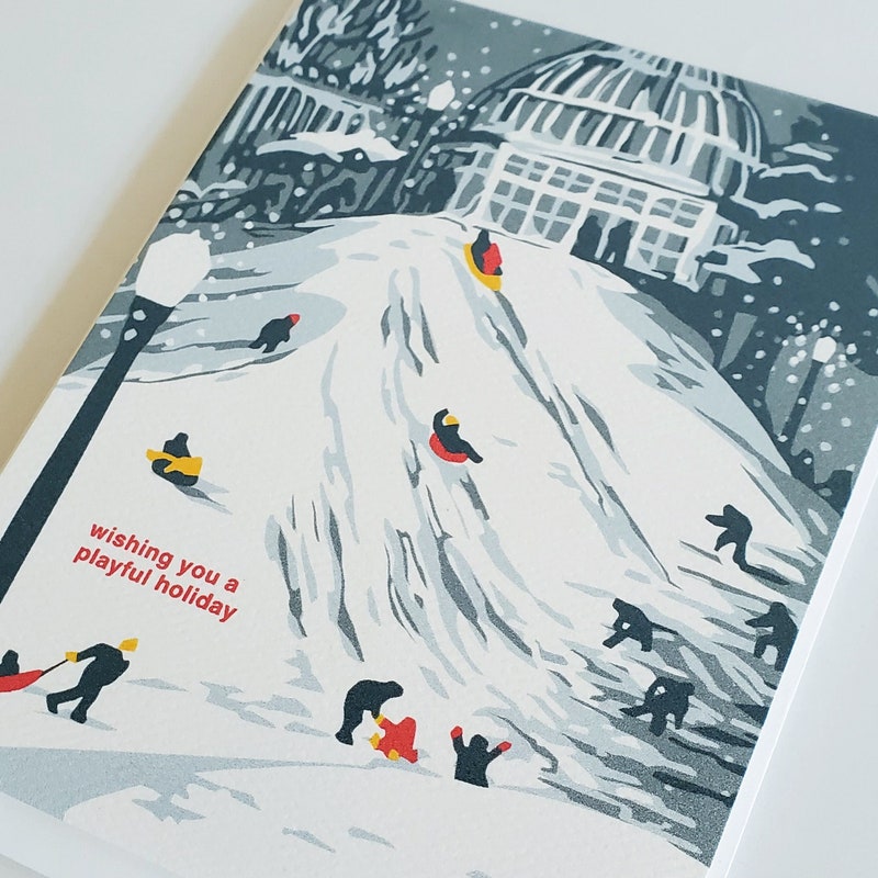 Linocut Christmas - Etsy