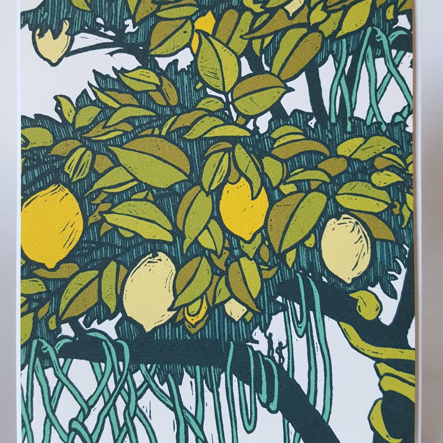 When Life Gives You Lemons Linocut Card for Thinking of You | Etsy
