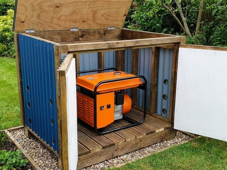 5x3 Generator Shed Plans | DIY Generator Storage PDF | Ventilated Wood ...