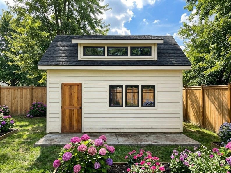 14x16 Shed Plans With Loft – DIY Building Plans (PDF) - Etsy