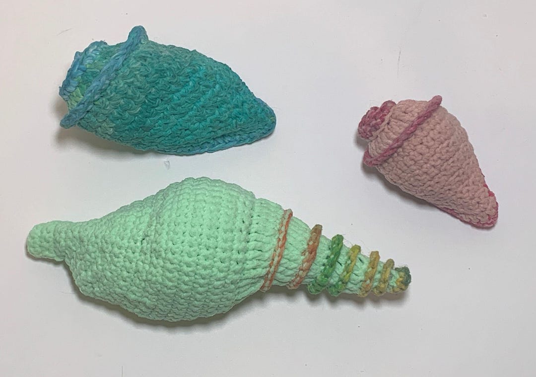 Handcrafted Crochet Seashells – Coastal Décor, Beach-inspired Yarn Art ...