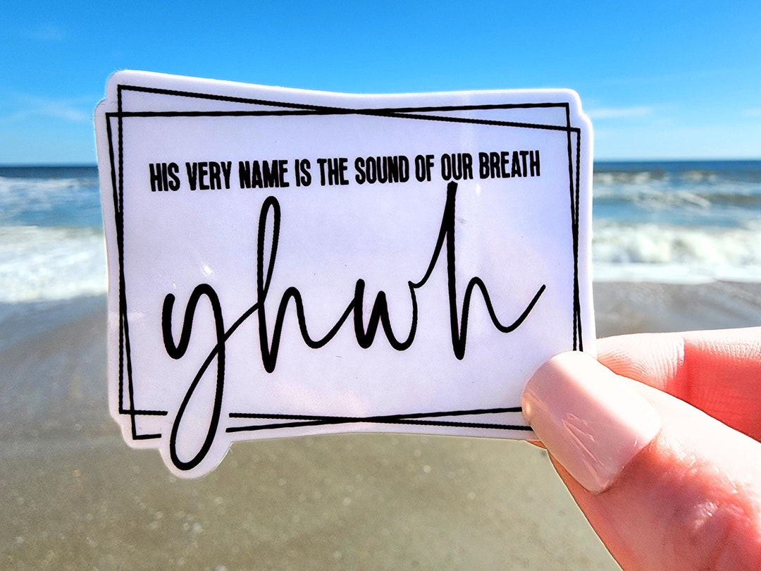 YHWH Christian Sticker, Faith Based Waterproof Decal, Religious Sticker ...
