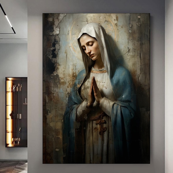 Abstract Virgin Mary - Etsy