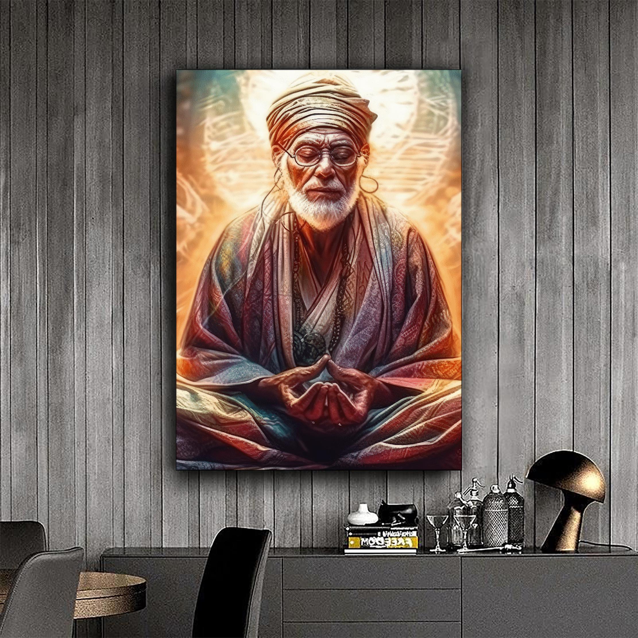 Sai Baba Canvas Painting, Sai Baba Wall Painting, Sai Baba Home Decor ...