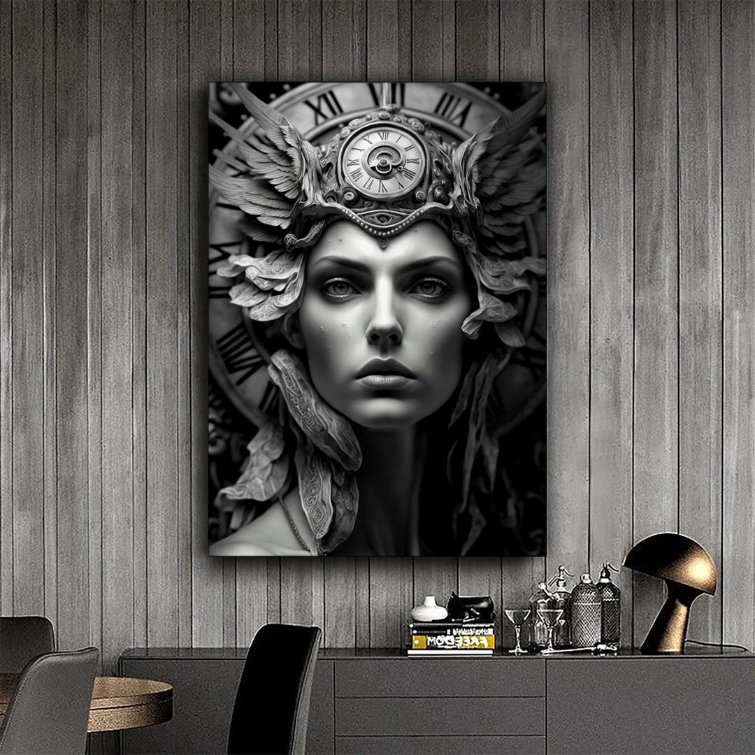 Athena Canvas Painting, Athena Wall Painting, Mythology Home Decor ...