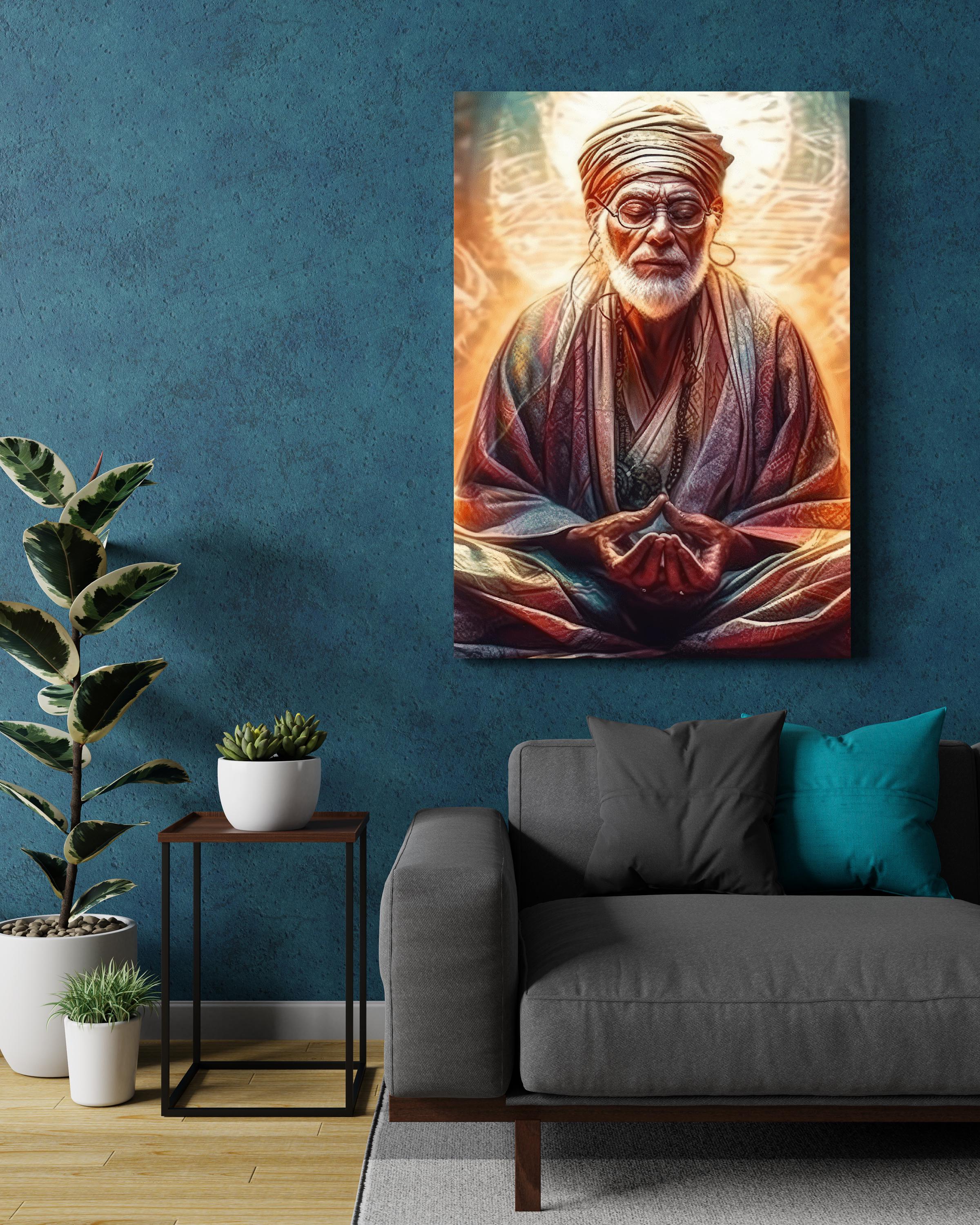 Sai Baba Canvas Painting, Sai Baba Wall Painting, Sai Baba Home Decor ...