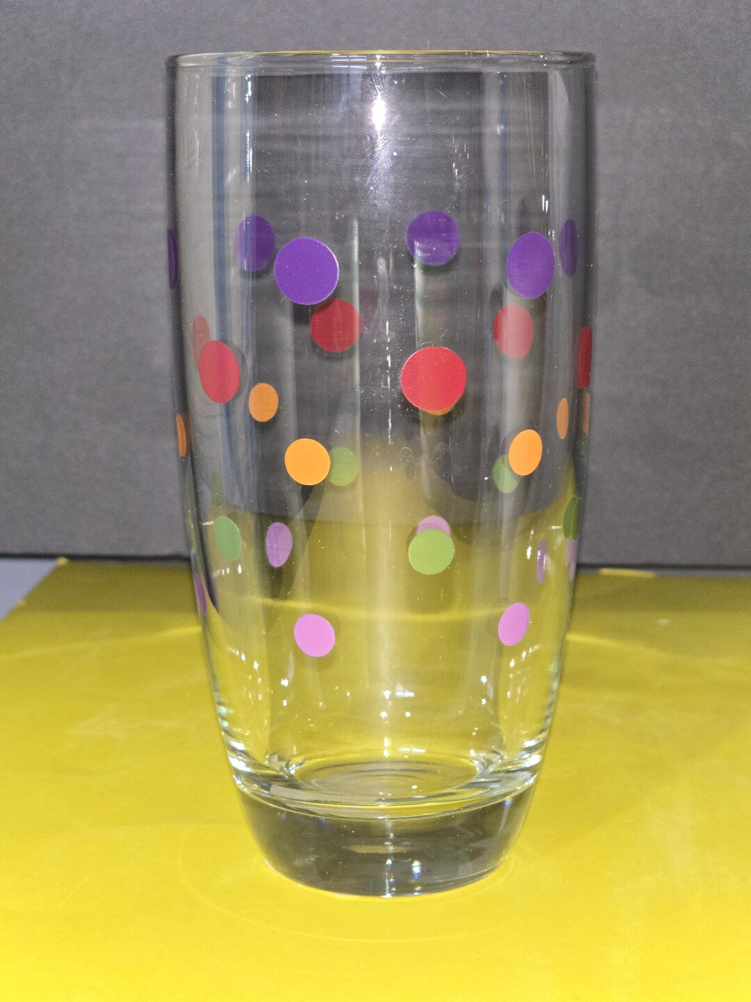 Pampered Chef Dot Design Glass Tumblers. - Etsy