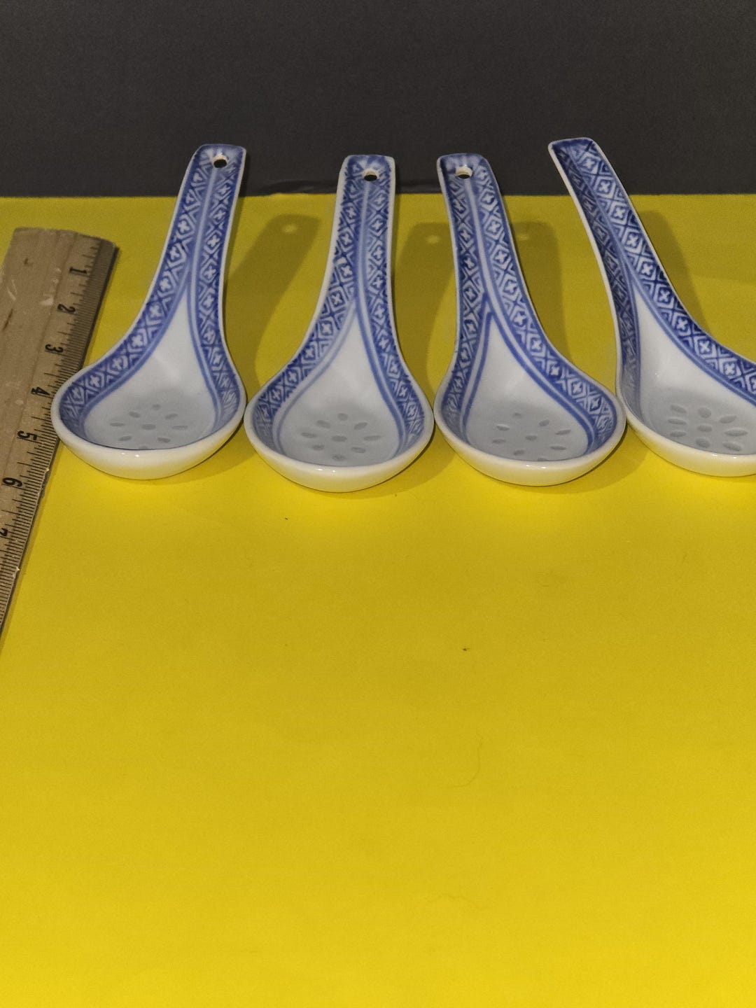 Set of 4 Porcelain Chinese Soup Spoons - Etsy
