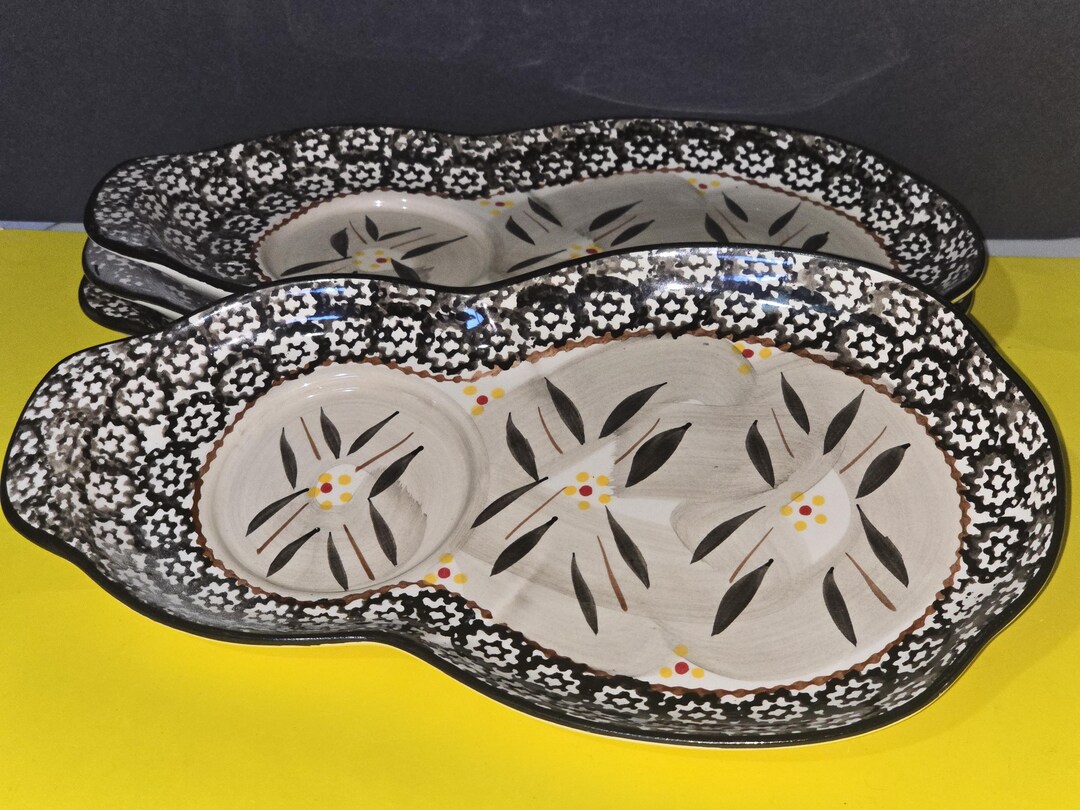 Temptations Oven Warehouse Snack Plates by Tara. (set of 4) - Etsy