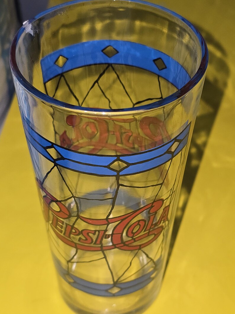Vintage Pepsi Cola Glass( Stained Glass Design) - Etsy