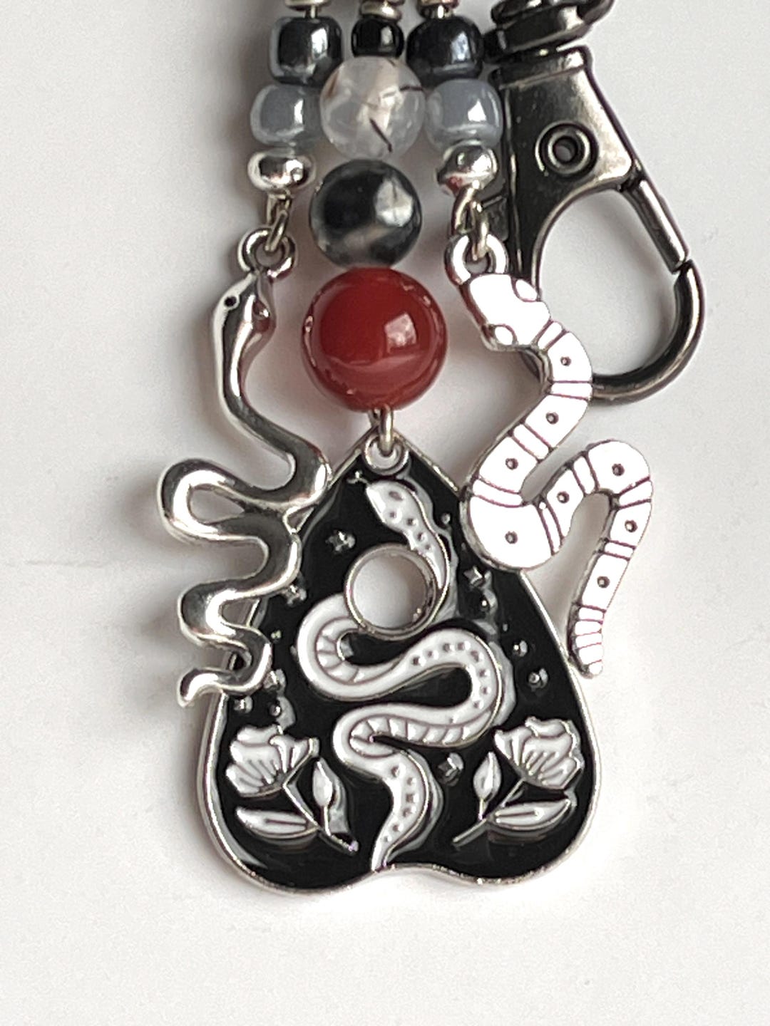 Snake Ouija Planchette Keychain Bag Charm - Etsy