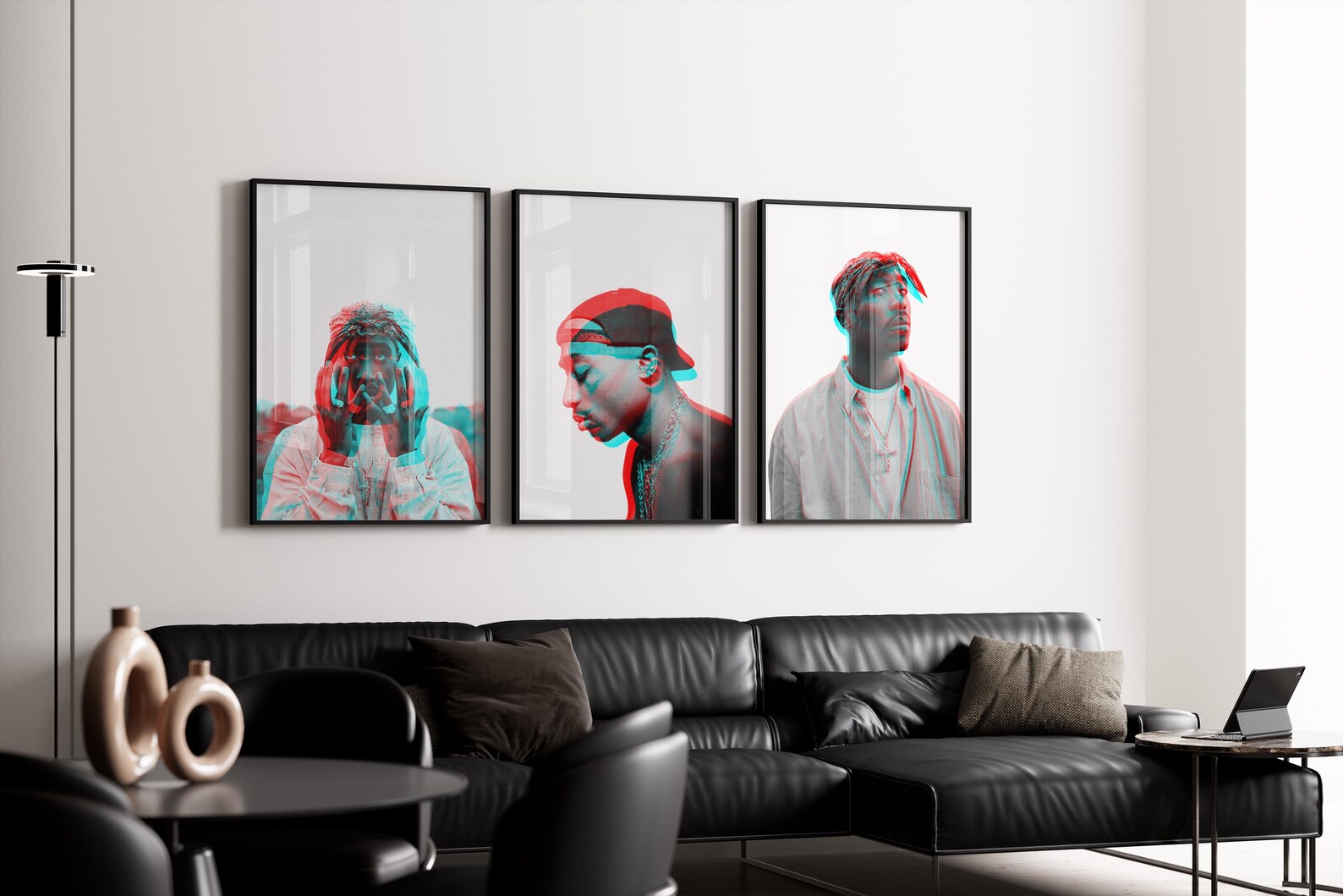 Bundle 3D Tupac Shakur Wall Art – Unique Tupac 3D Print, Hip Hop Legend ...